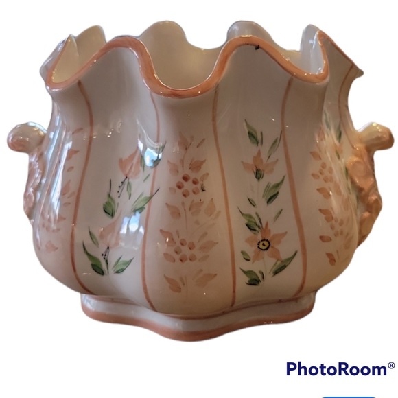 Vintage | Accents | Vtg Italian Handpainted Cachepot | Poshmark